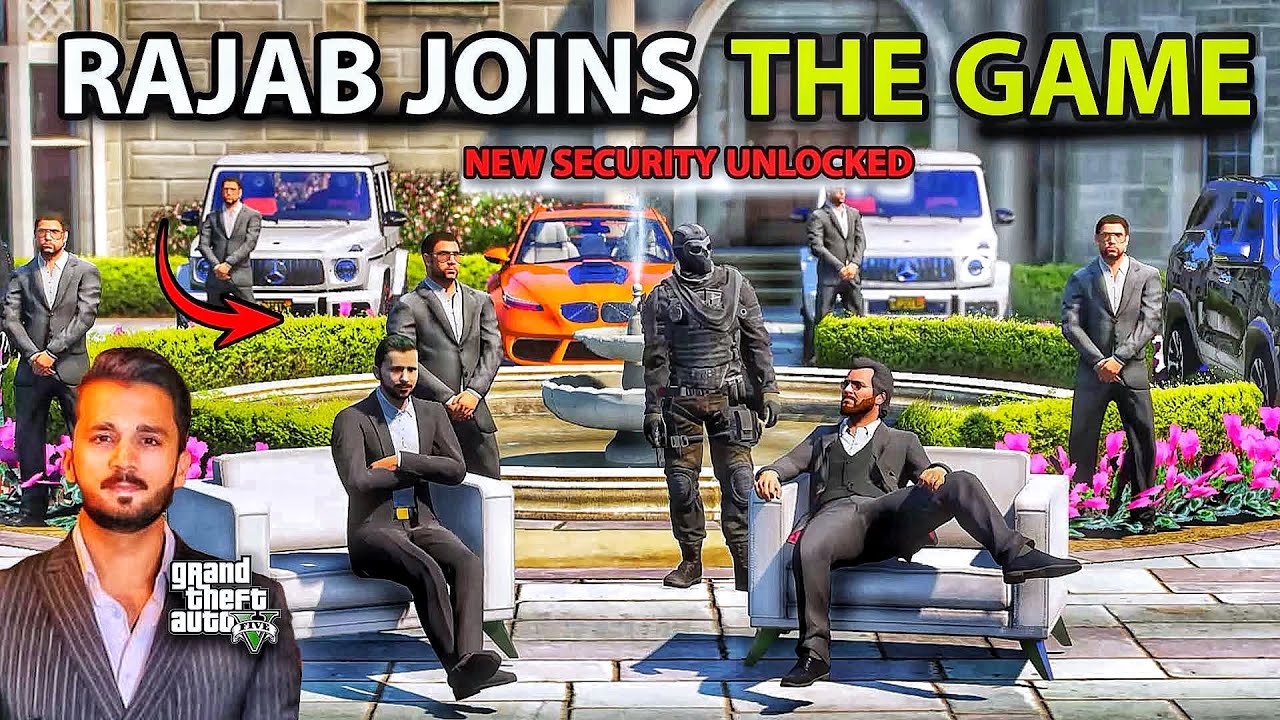 RAJAB BUTT Has Arrived!🔥MICHAEL MEETS RAJAB | NEW SECURITY | GTA 5 ...