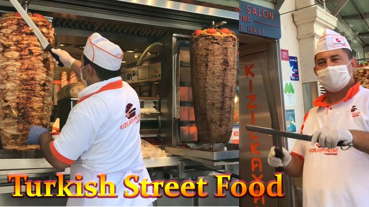 Turkish doner kebab Istanbul street food 2020 Turkish Food - YouTube
