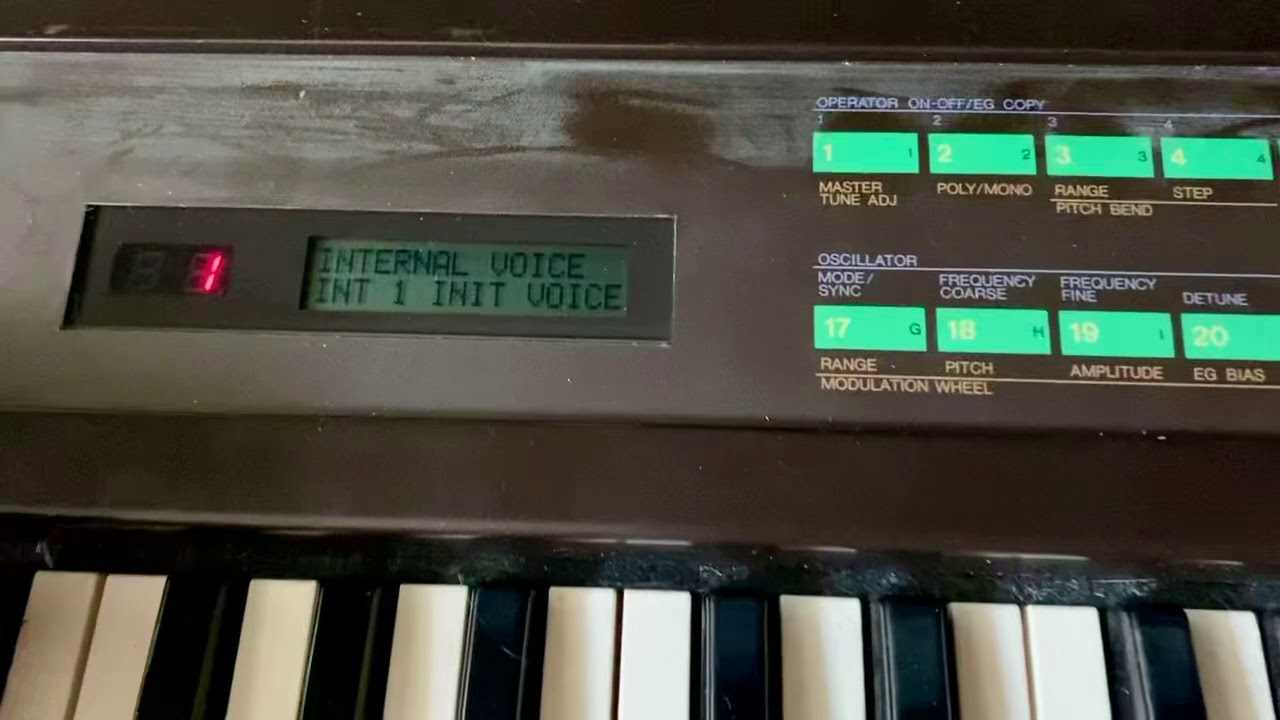 DX7 voice error - YouTube
