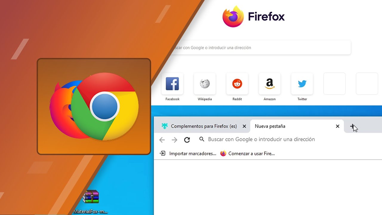 Cómo transformar Mozilla Firefox en Google Chrome - YouTube