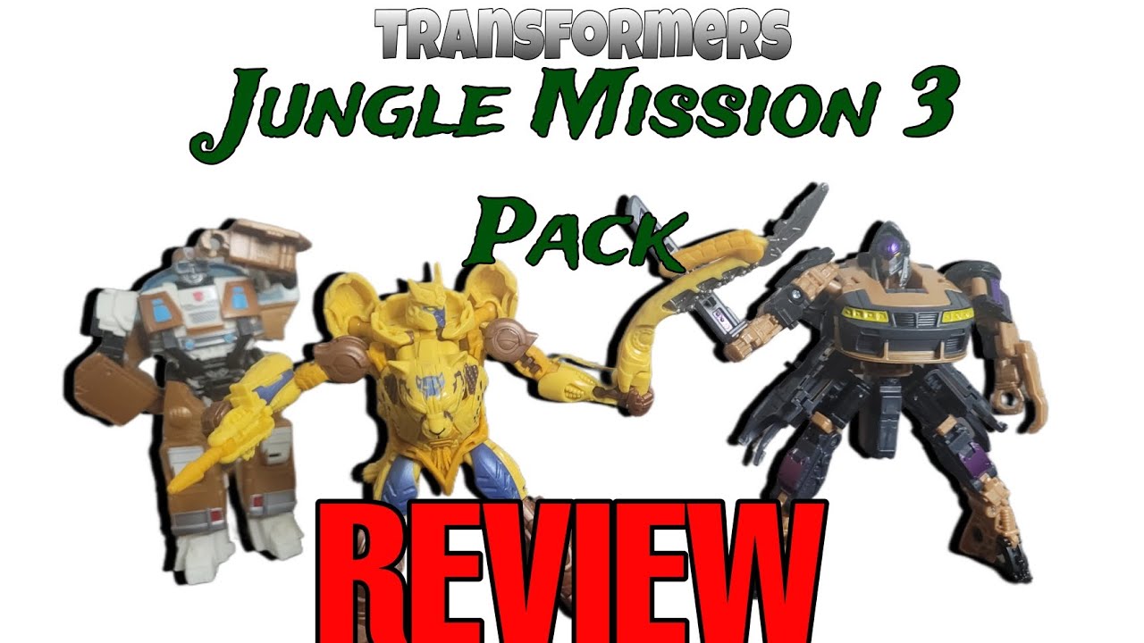 Transformers Rise of the Beasts Jungle Mission 3 pack REVIEW - YouTube