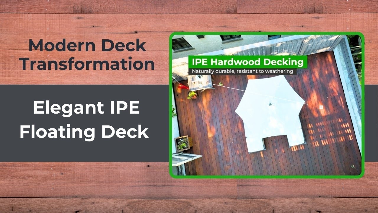 Elegant IPE Floating Deck | by Delta Decks - YouTube
