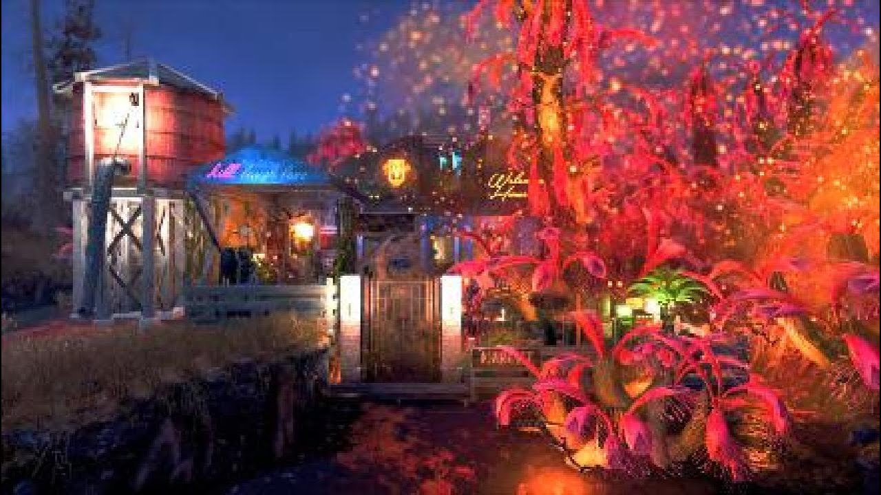 Fallout76 camp build-Sundew garden camp - YouTube