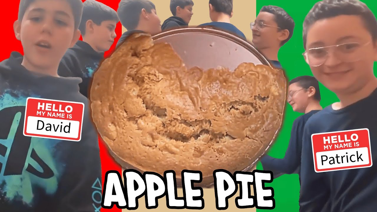 Patrick & his friend David bake an APPLE PIE! - YouTube