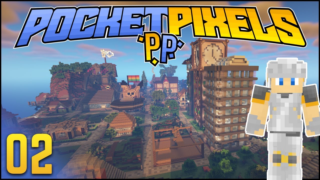 I invited viewers to build a Pixelmon town with me... SO THEY DID ...