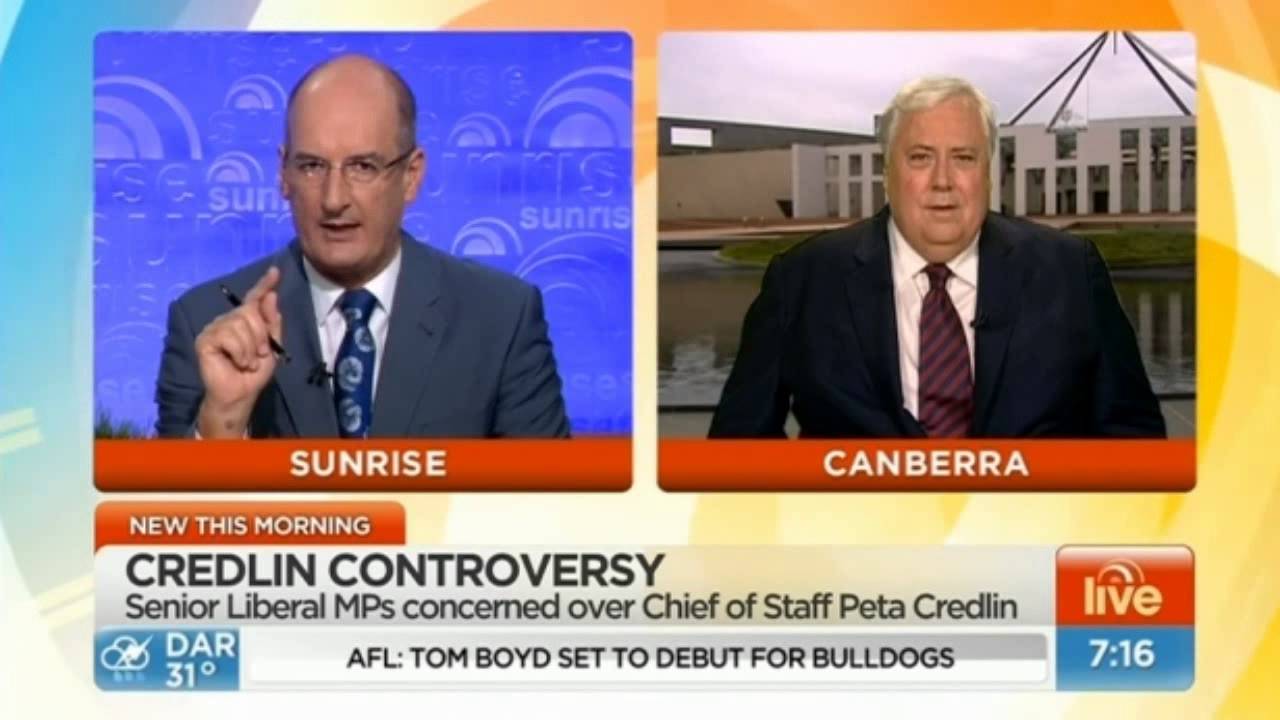 Sunrise - David Koch interviews Clive Palmer on Aus Finances. - YouTube