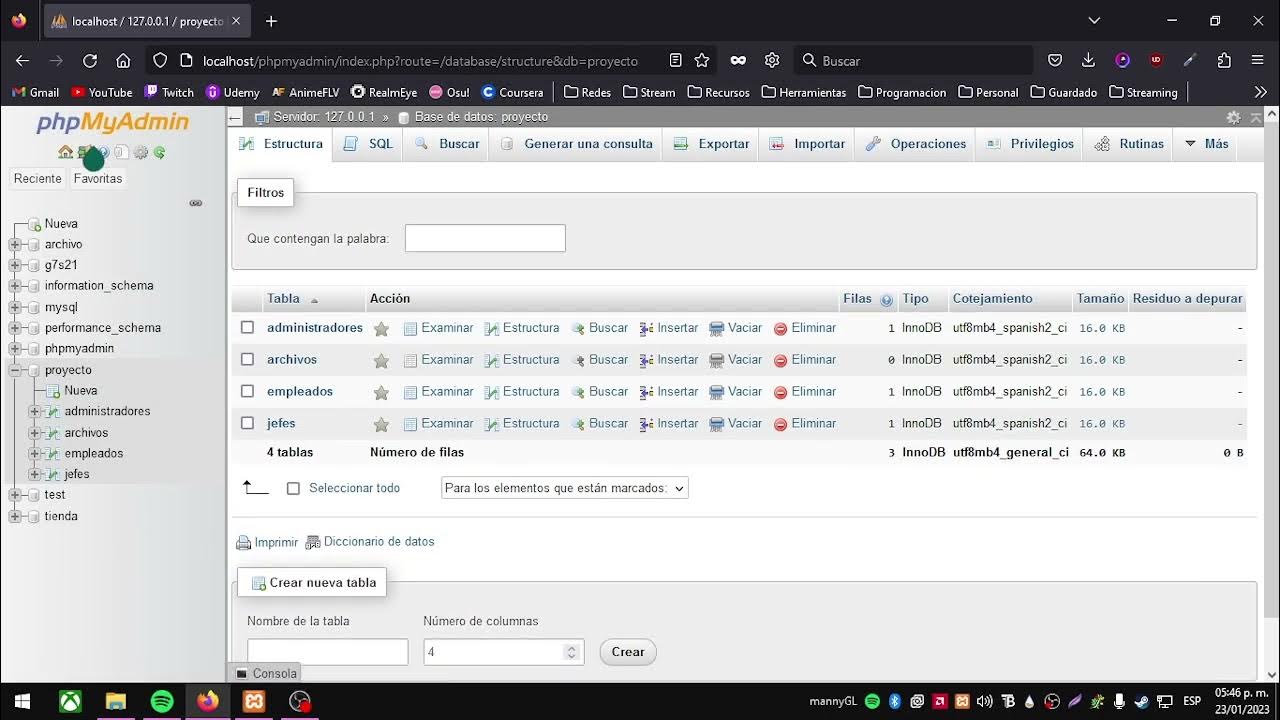 Tutorial | Como importar y exportar una base de datos en PHPMYADMIN - YouTube