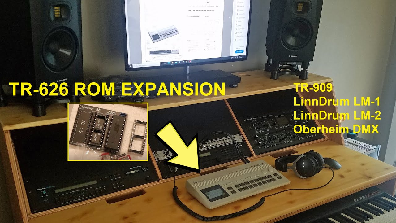 Roland TR-626 HKA Designs ROM Expansion Installation - 80s Drums Sounds ...