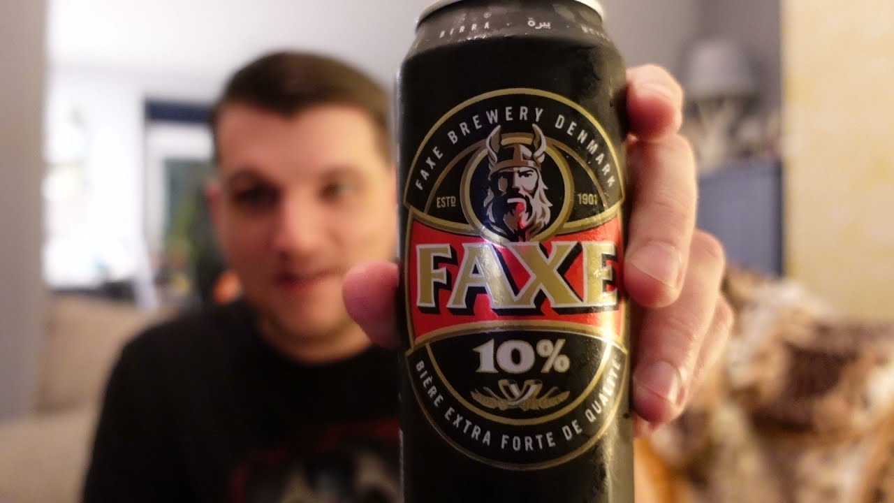 Faxe Extra Strong Beer (10%) - YouTube