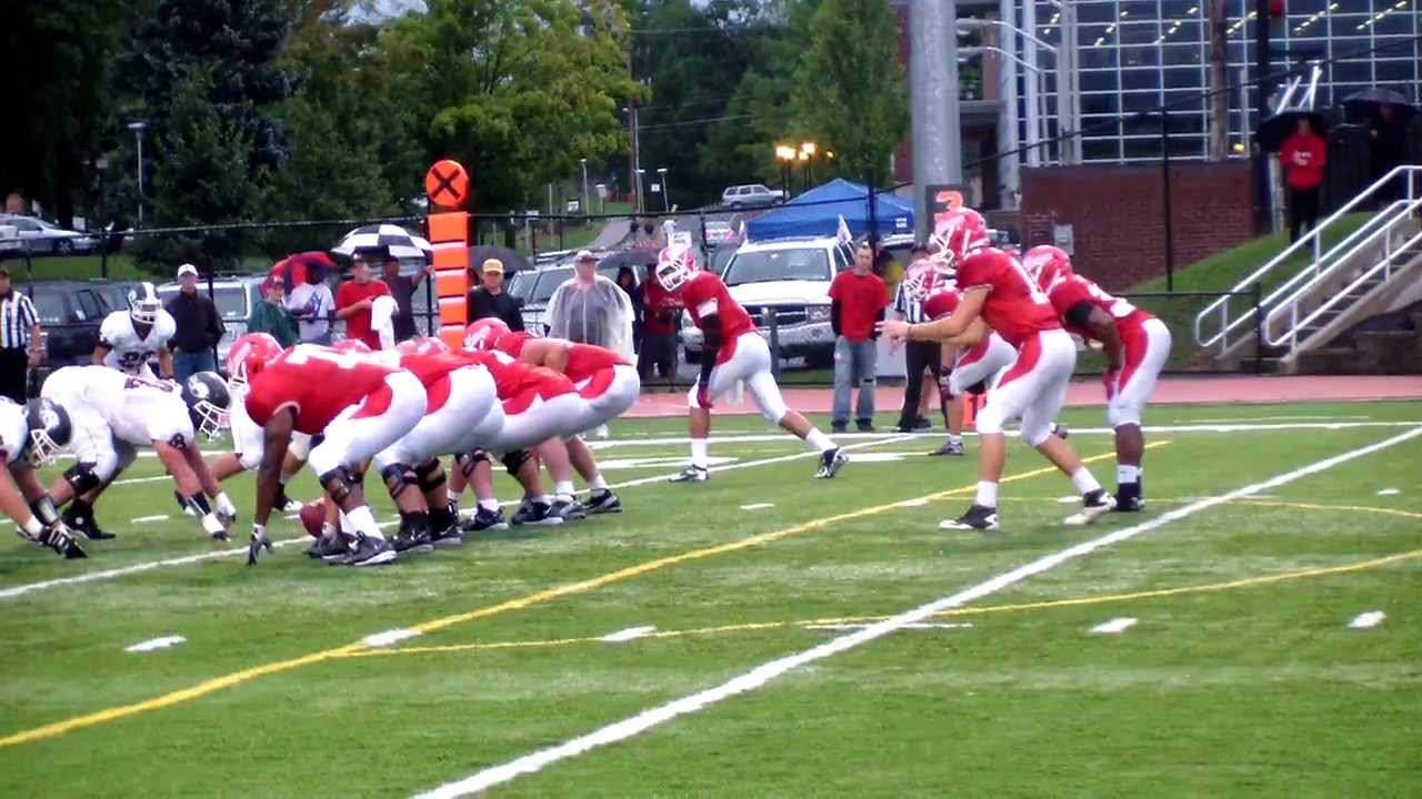 ESU Football vs Lock Haven - Jordan Hallman 10 yard TD from Nate ...