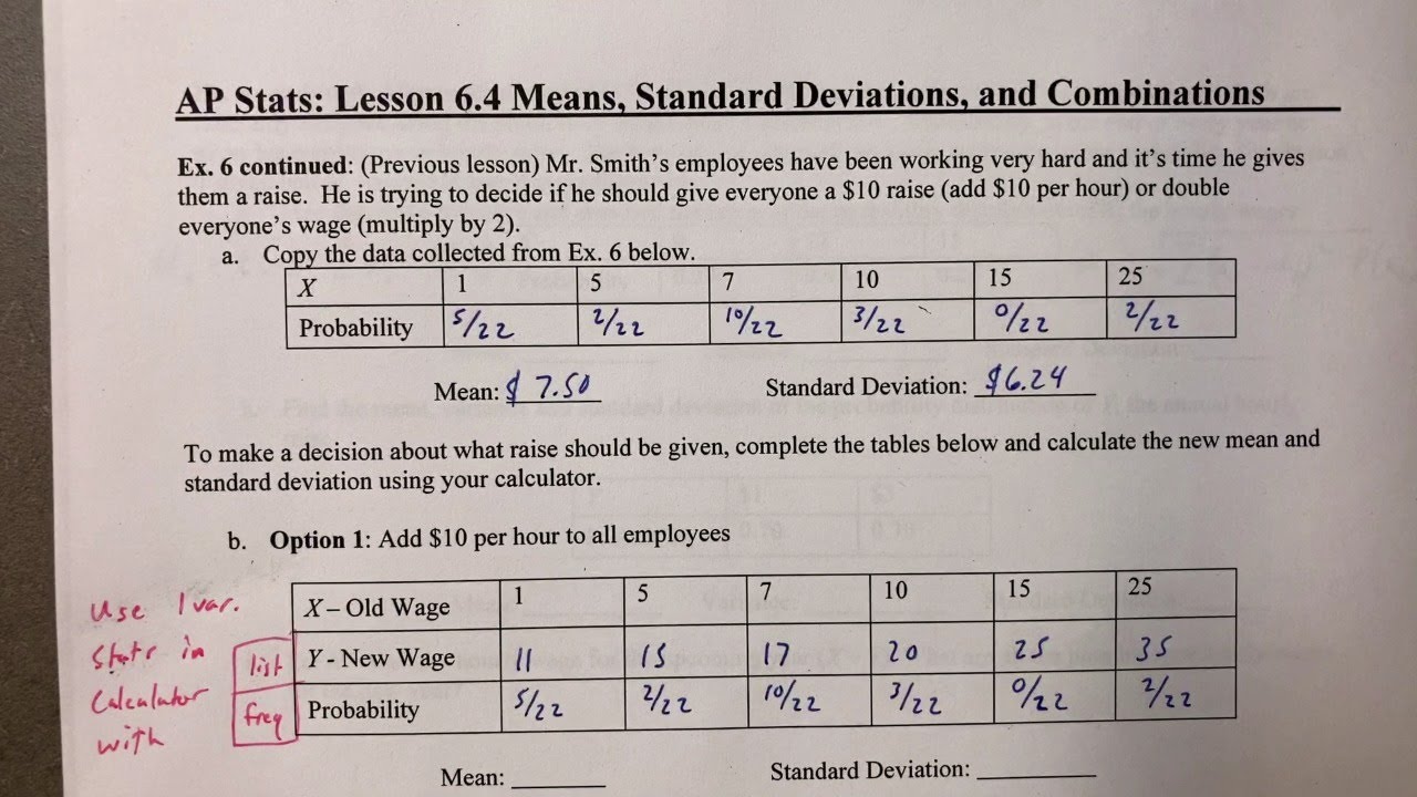 AP Stats Lesson 6.4 - YouTube
