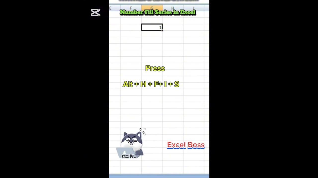 Number Fill Series In Excel #excel #viralvideo #exceltips #shorts #tricks #advancedexcel - YouTube
