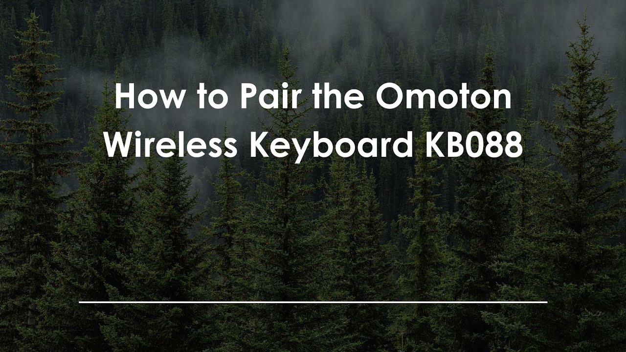 How to Pair the Omoton Wireless Keyboard KB088 - YouTube
