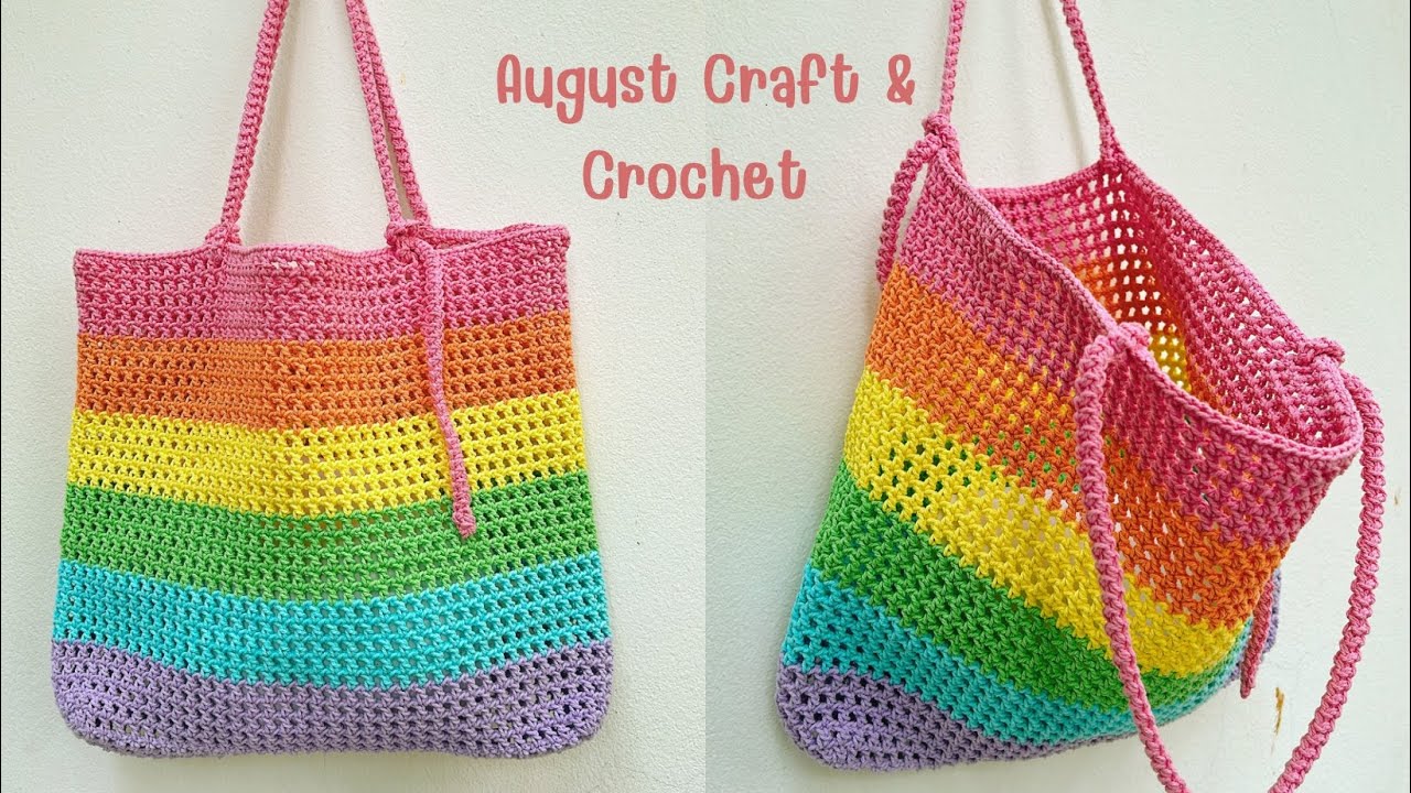 This is a bag for vacations, the beach or the park. How to Crochet Tote ...