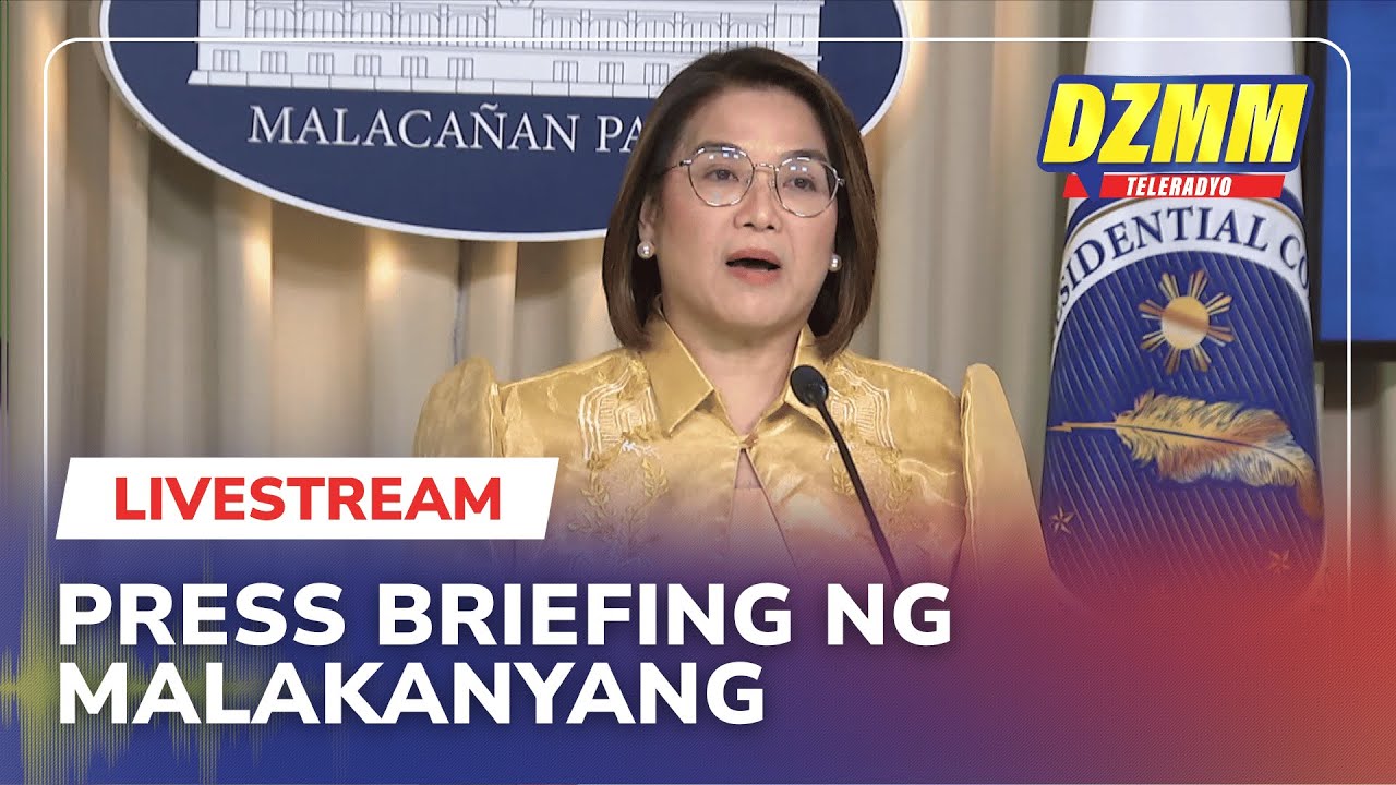 LIVE: Palace holds press briefing | DZMM Teleradyo (24 October 2025 ...
