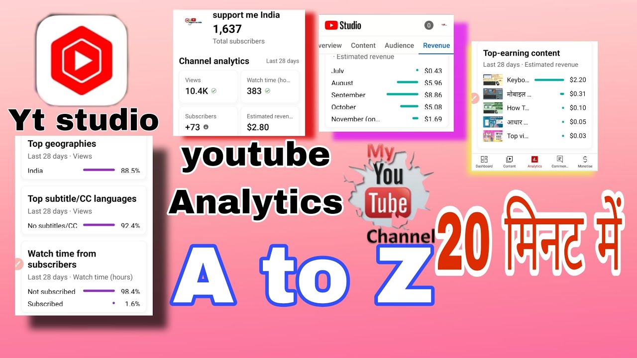 YT Studio AAP से क्या होता है 🔥YT Studio App Analysis कैसे करें🔥 YT Studio Kaise Use करें🔥 YT ...