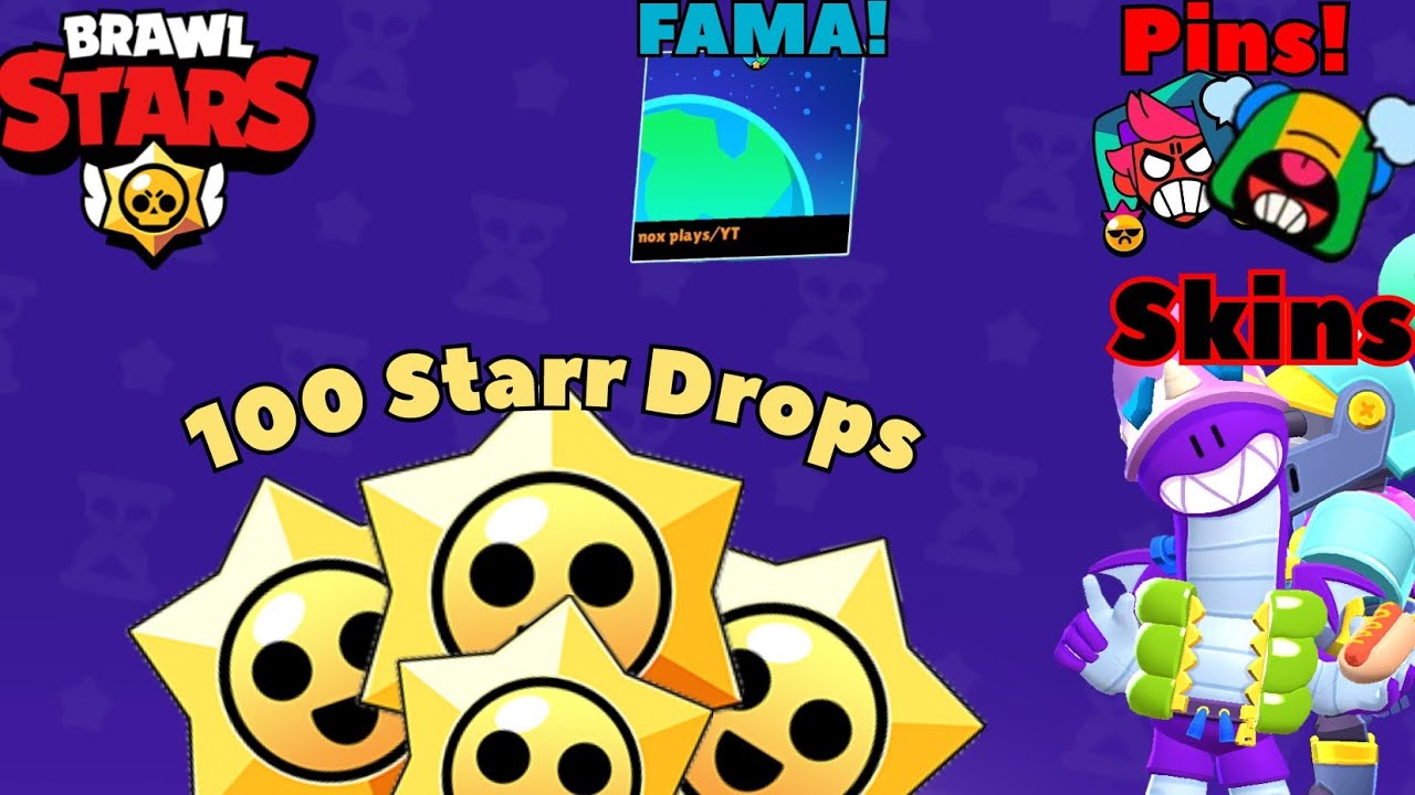 Coletando os 100 STARR DROPS! | Brawl Stars - YouTube