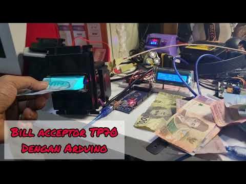 Membaca Uang IDR Indonesia menggunakan Bill Acceptor TP70 komunikasi Serial Arduino - YouTube