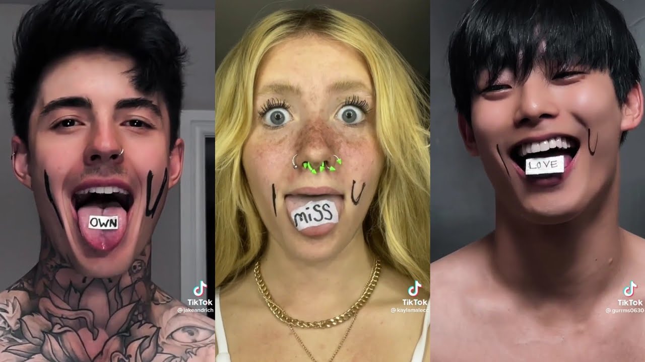 Tongue out trend(pump it ) Tiktok compilation - YouTube