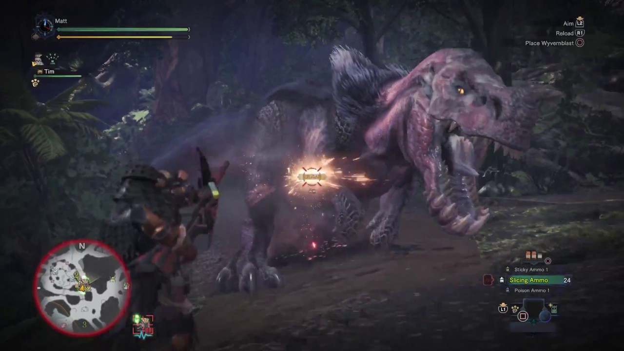 MHW Beta: Light Bowgun vs Anjanath - YouTube