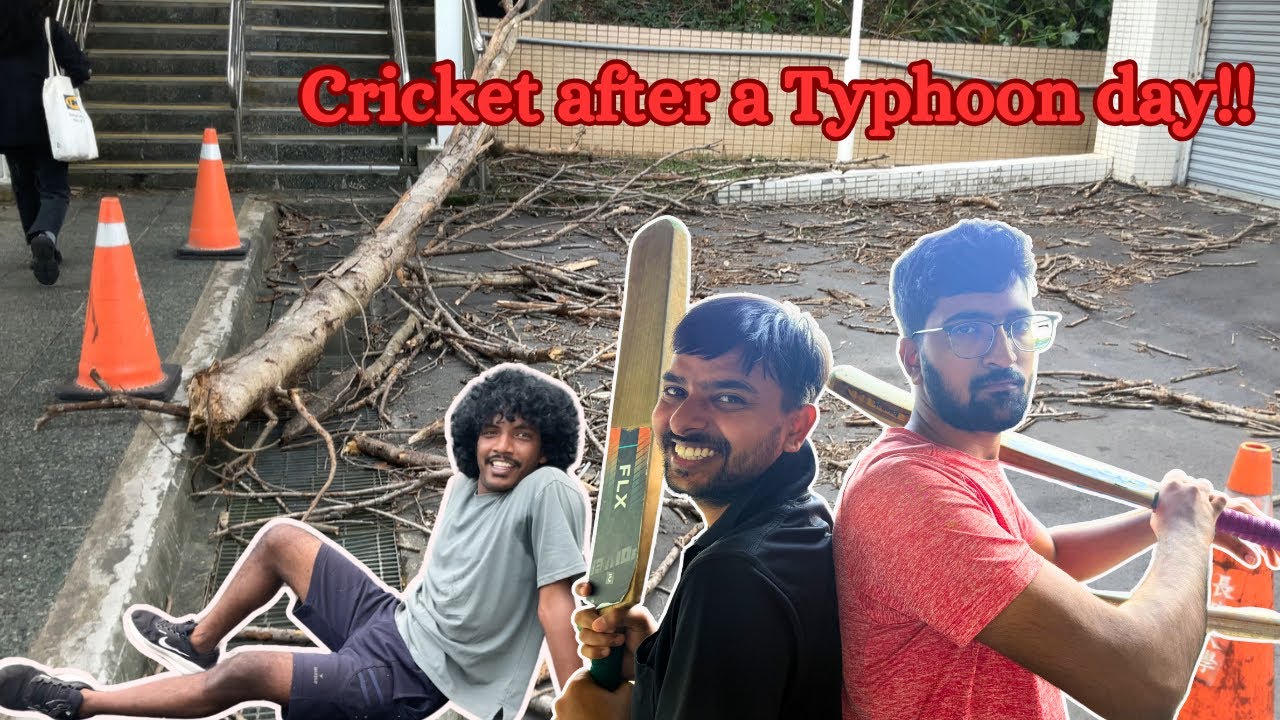 Cricket 🏏 after a Typhoon Day! - YouTube