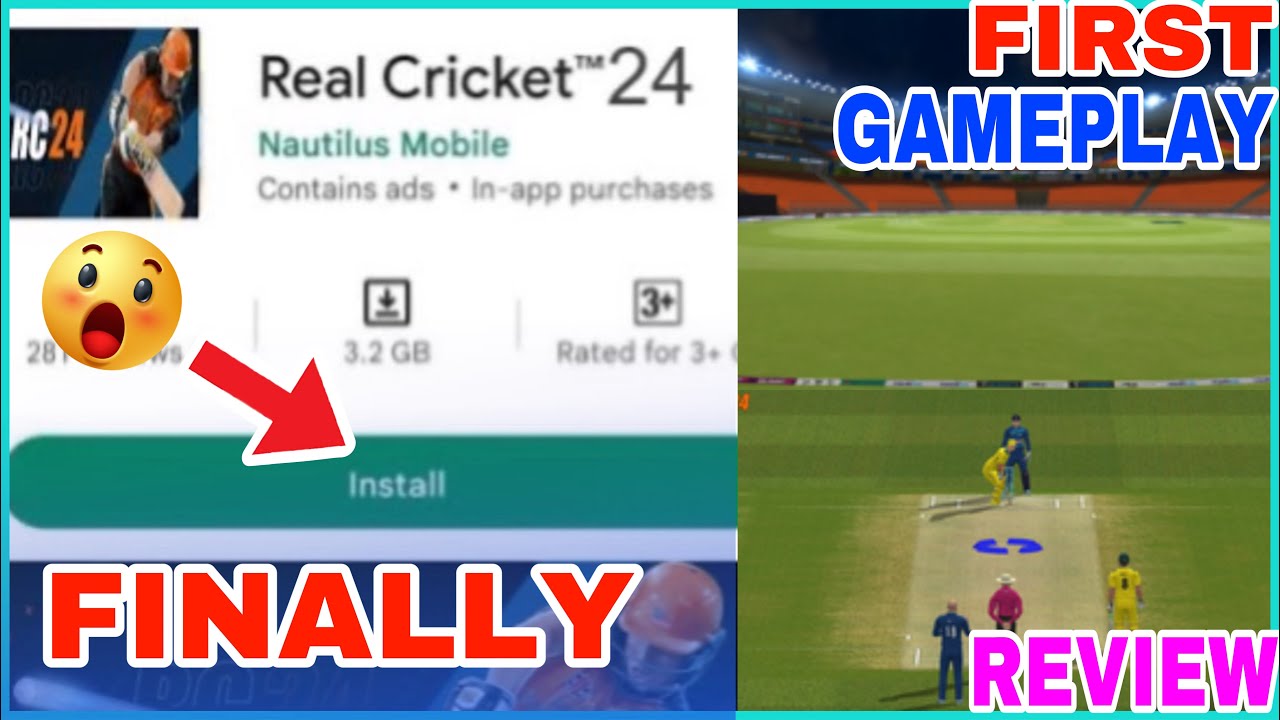 FINALLY! REAL CRICKET 24 LAUNCHED | First Gameplay Full Review - YouTube