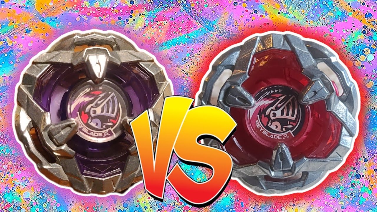 TWINS! PURPLE VS RED KNIGHTSHIELD! BEYBLADE X BATTLE! - YouTube