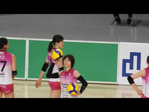 Volleyball V League 2023 Empress Cup Victorina Himeji Uniform number 4 Chihiro Sasaki player ⑨ ...