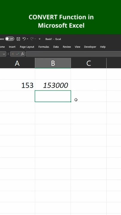 How to Convert Unit of Measure from One Unit to Other in Microsoft ...