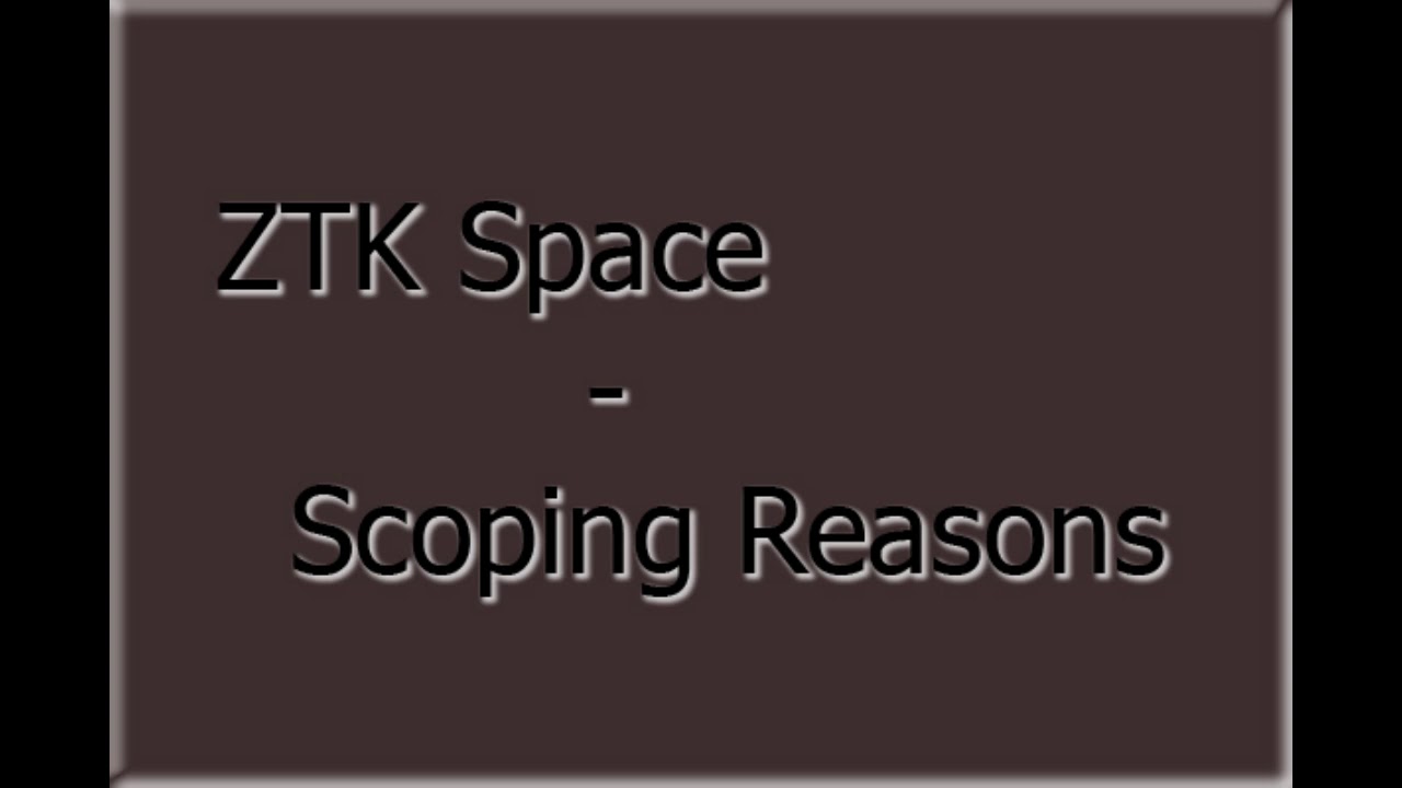 ZTK Space - Scoping Reasons - YouTube Music