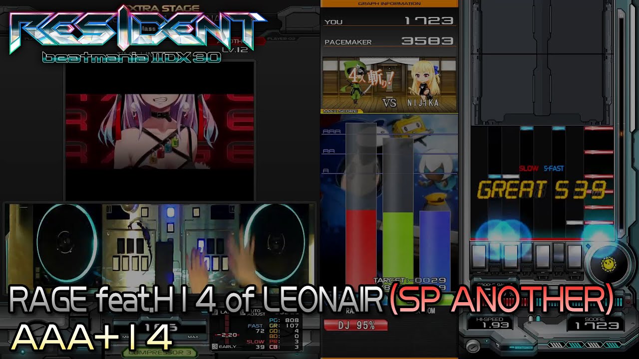 [beatmania IIDX 30 RESIDENT] RAGE feat.H14 of LEONAIR (SPA) AAA+14 ...