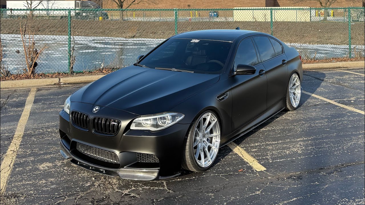 BMW M5’s New Look is CRAZY! KPMF Matte Perfect Black WRAP! 🔥😤 - YouTube