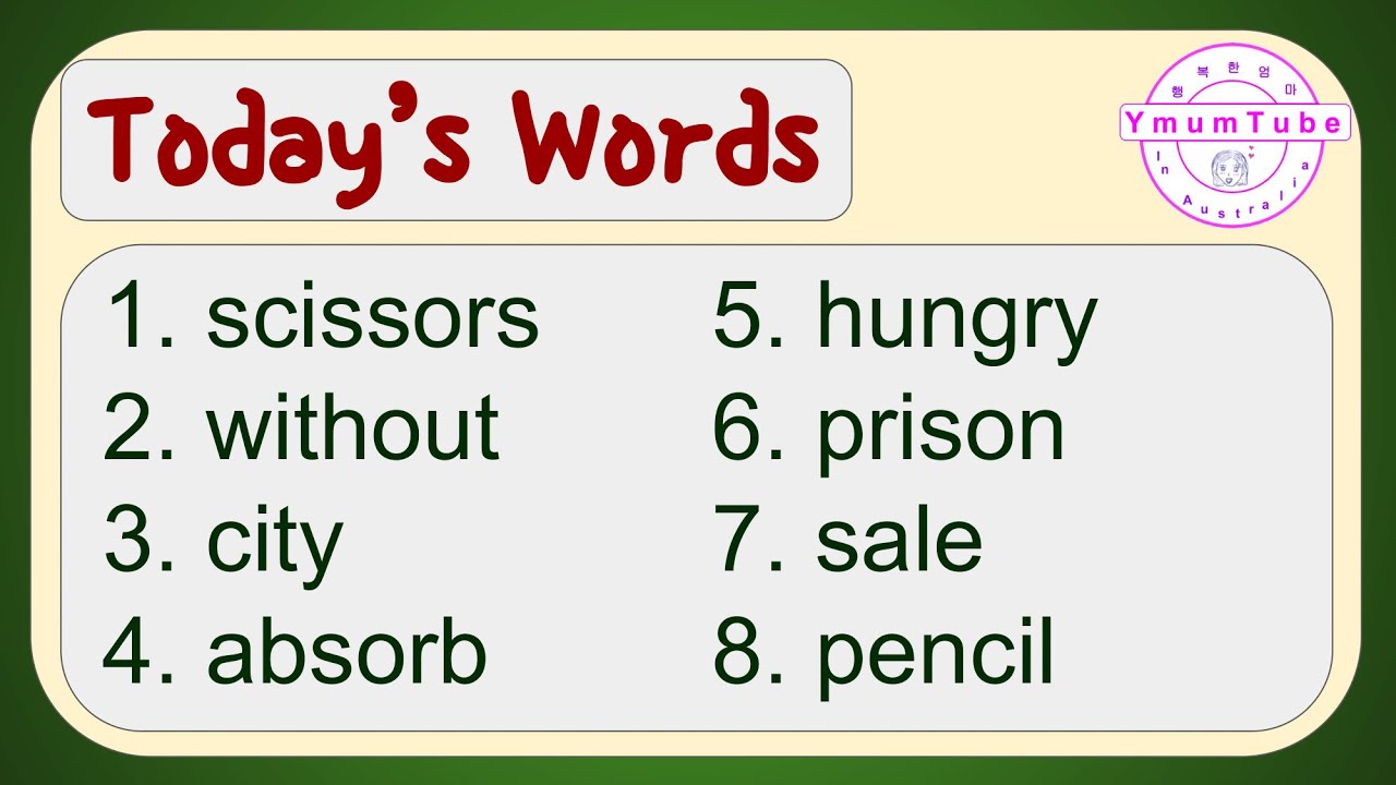 #04 - 700 Essential English Words for Primary/Elementary School ...