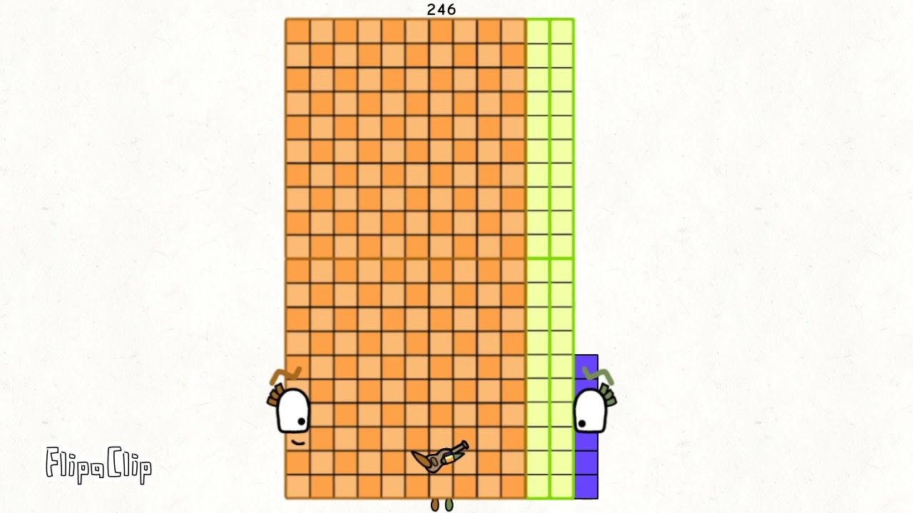 Numbeblocks Band 241-250 (D# Key) - YouTube