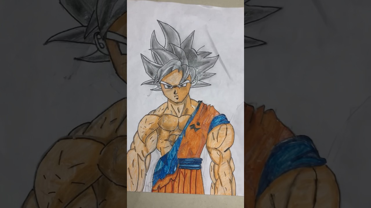 Drawing goku TUI| - YouTube