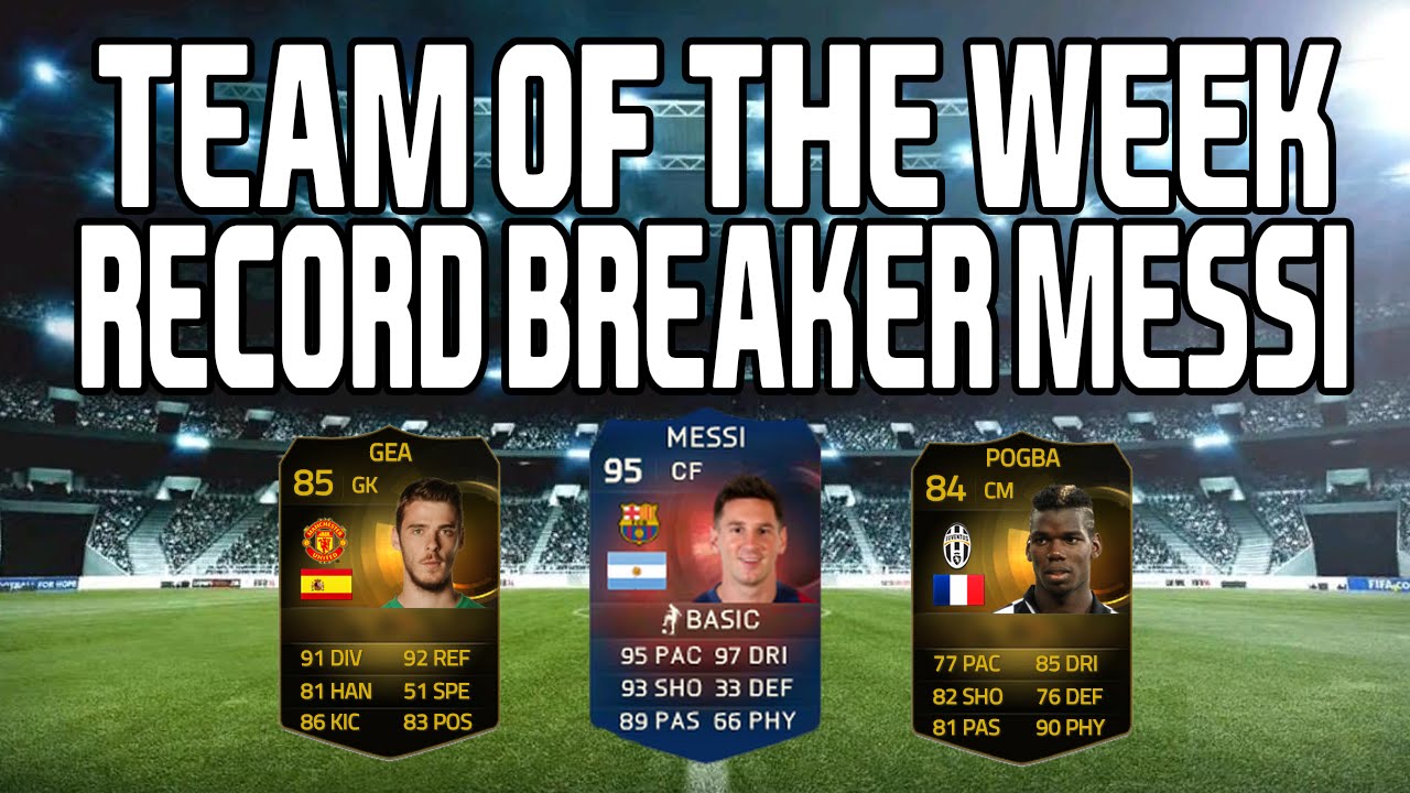 RECORD BREAKER MESSI!!! | FIFA 15 TOTW #11 - YouTube