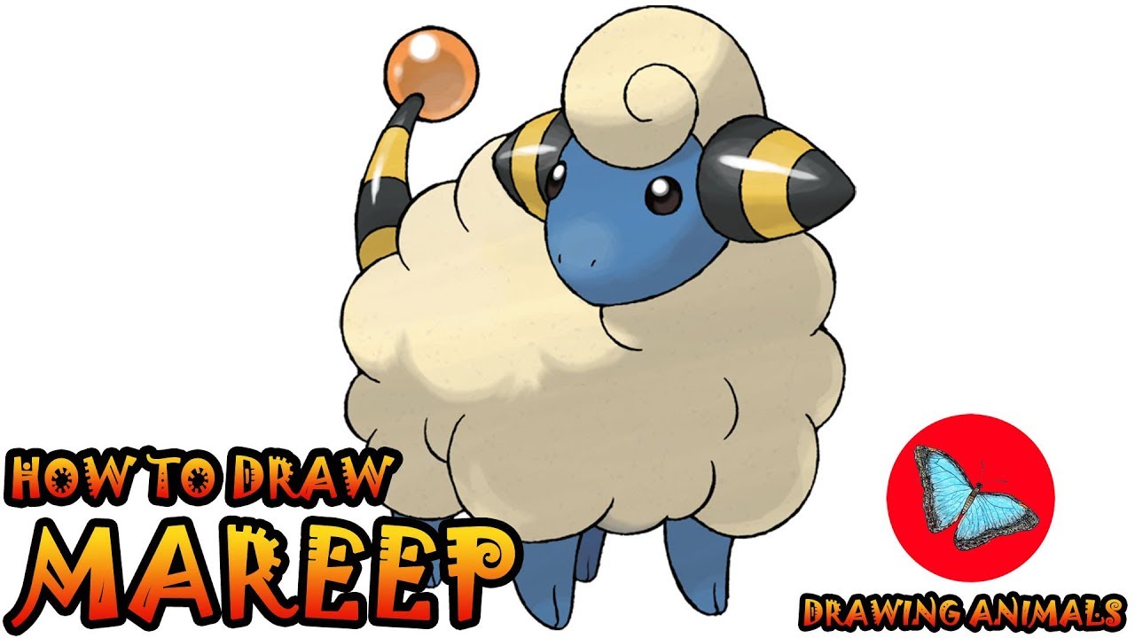 How To Draw Mareep Pokemon | Drawing Animals - YouTube
