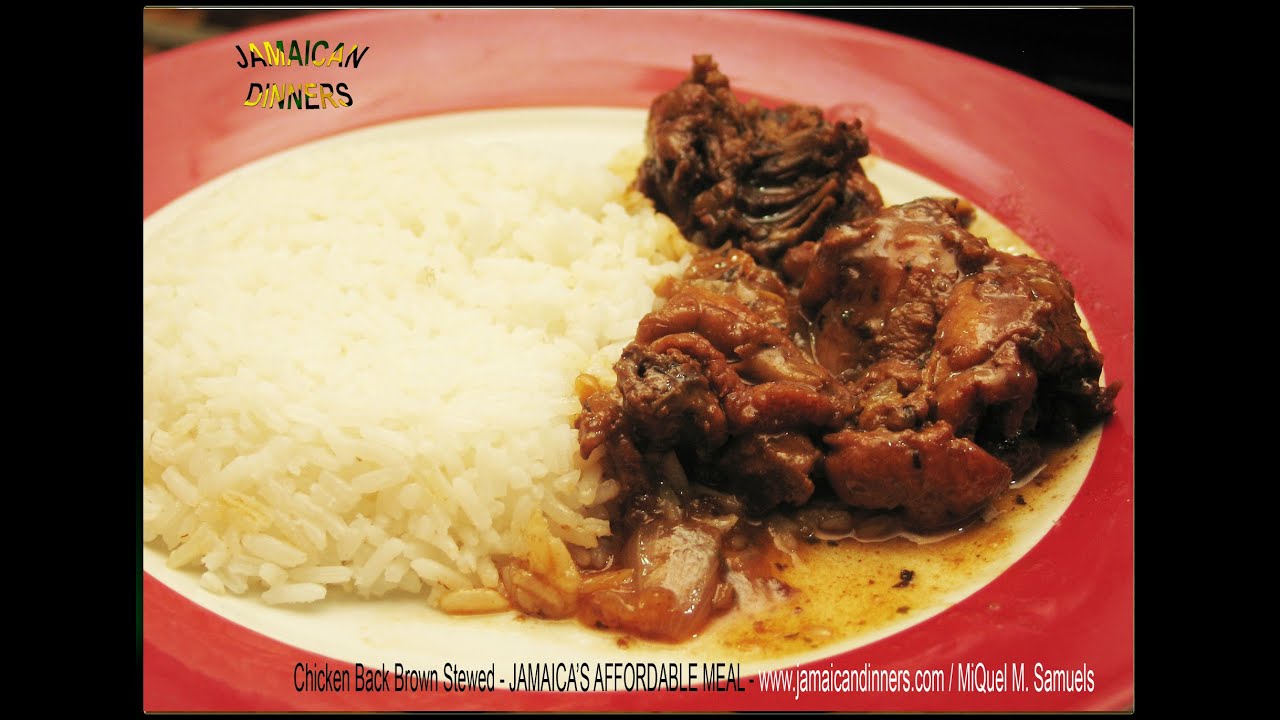 CHICKEN BACK Brown Stewed Lightly - YouTube