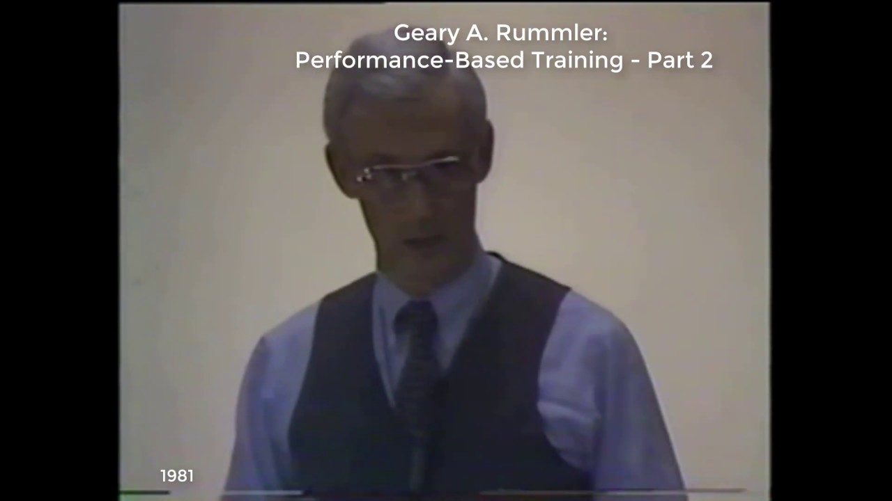Geary A Rummler 1981 Clip 02 - YouTube