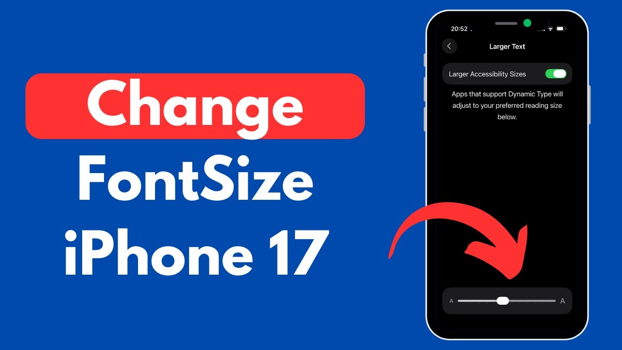How to Change Font Size on iPhone 17 All Models (Step-by-Step Guide ...