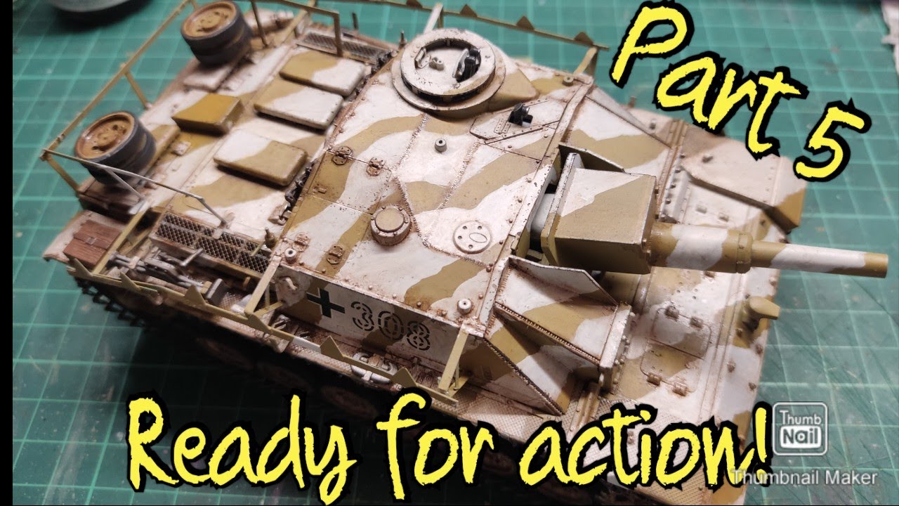 Stug III Ausf.G 10.5cm 1/35 scale Dragon (9058) Part 5 - YouTube