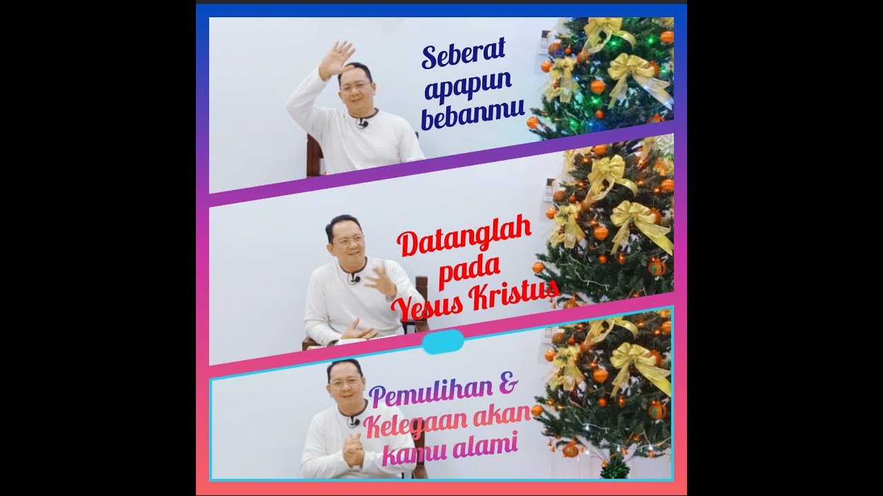 'Seberat apapun bebanmu, datanglah pada Tuhan Yesus' Pdt. Roberto Wagey ...