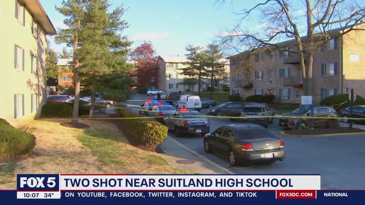 2 people shot near Suitland High School | FOX 5 DC - YouTube