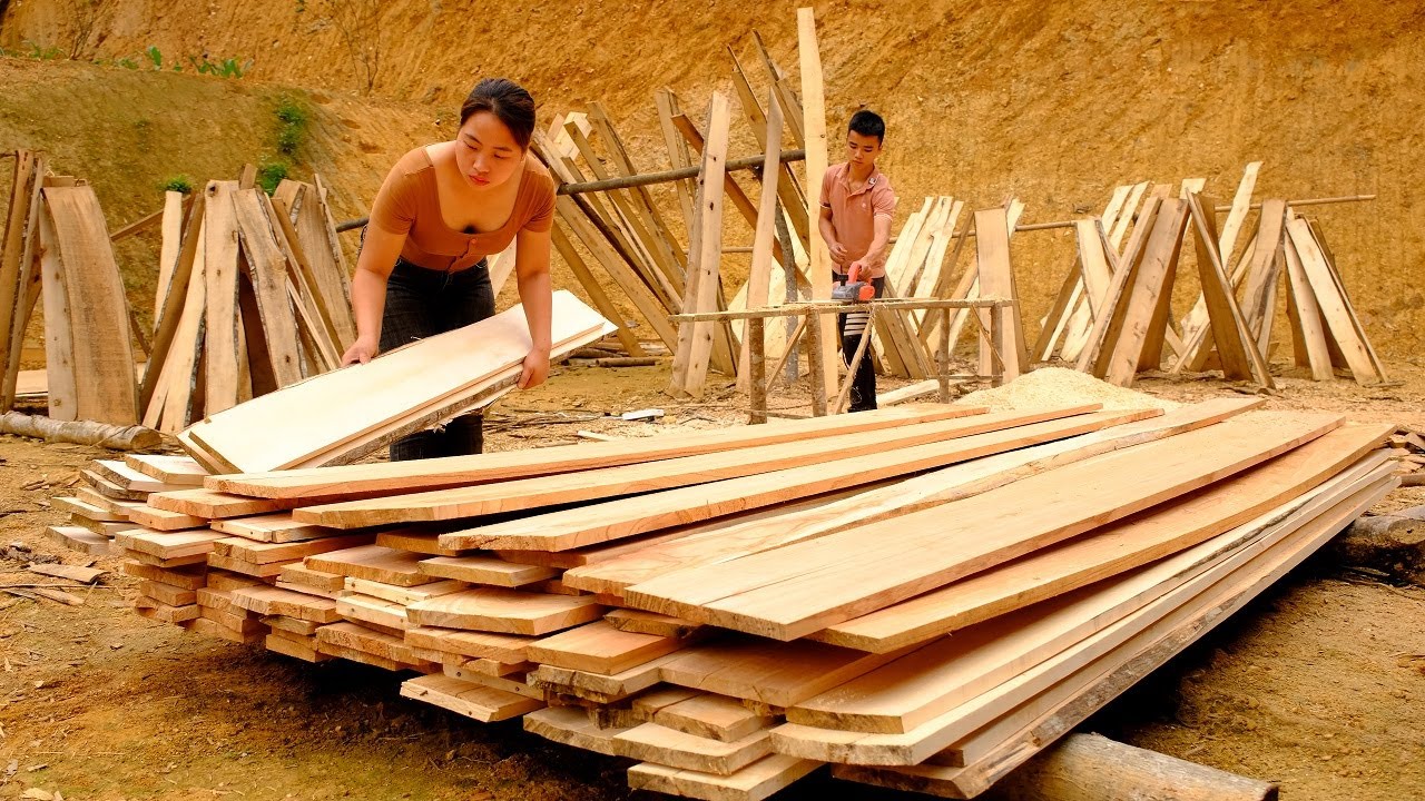 My wife and I use 5 wooden blocks to build a house _ Phuong's family ...