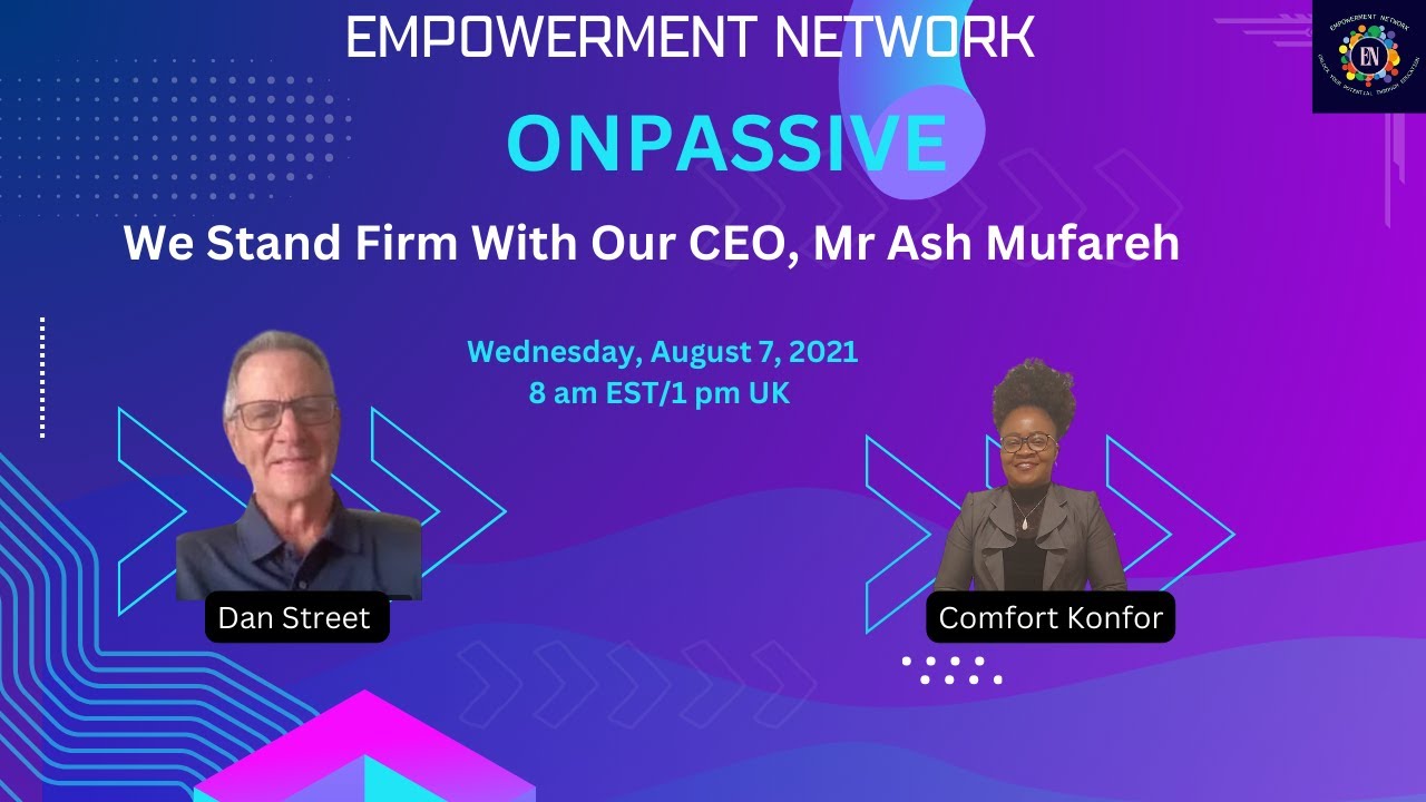 #ONPASSIVE; We Stand Strongly With Our CEO Mr. Ash Mufareh - YouTube