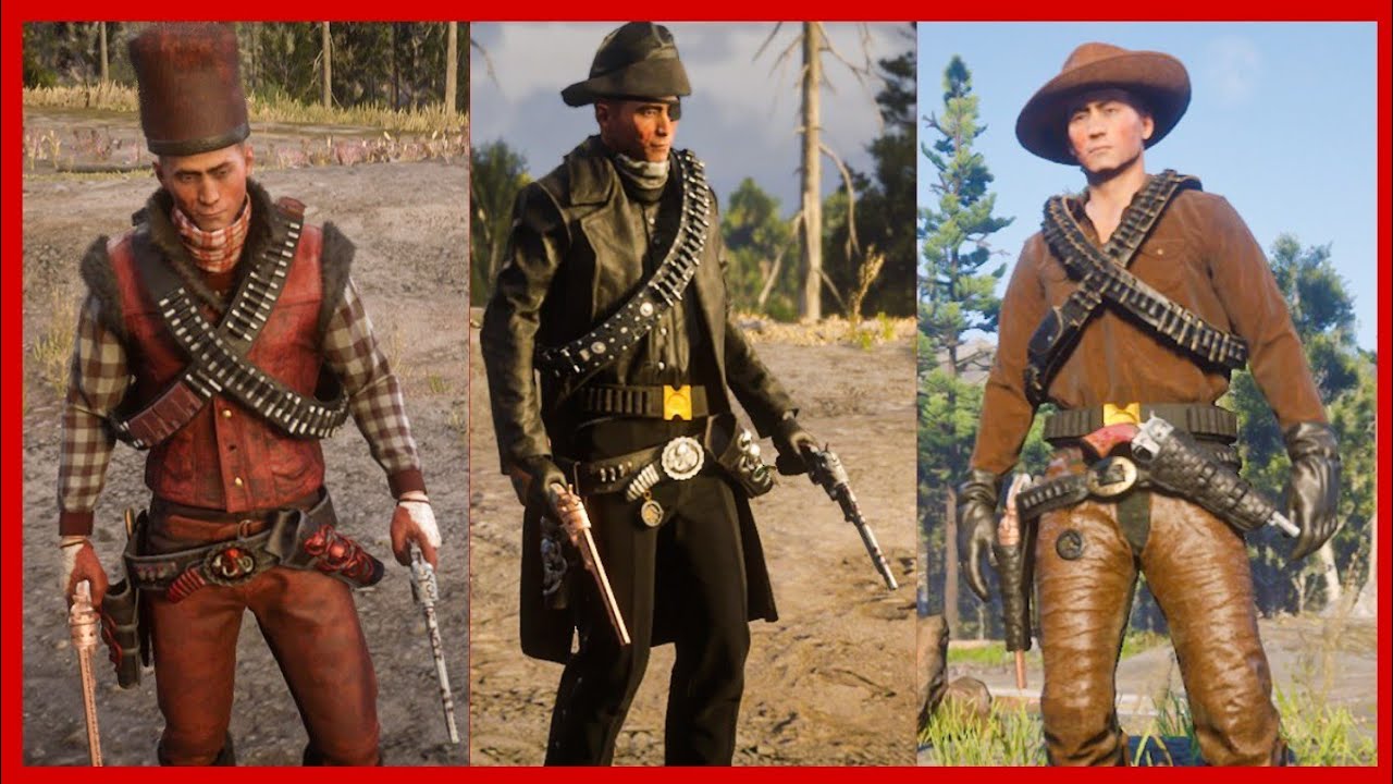 Red Dead Online Bad Outlaws Outfits - YouTube