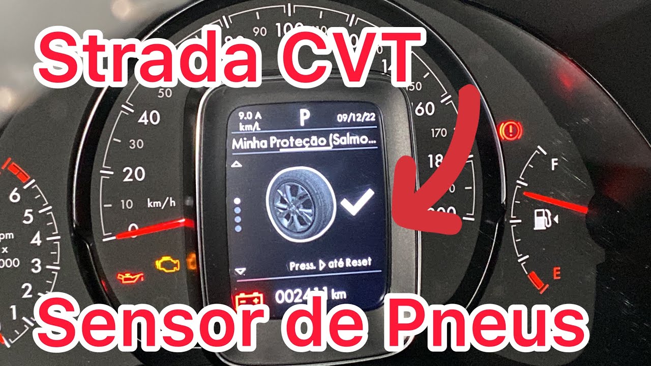 Fiat Strada Automática saiba como usar o Sensor de Pneus - YouTube