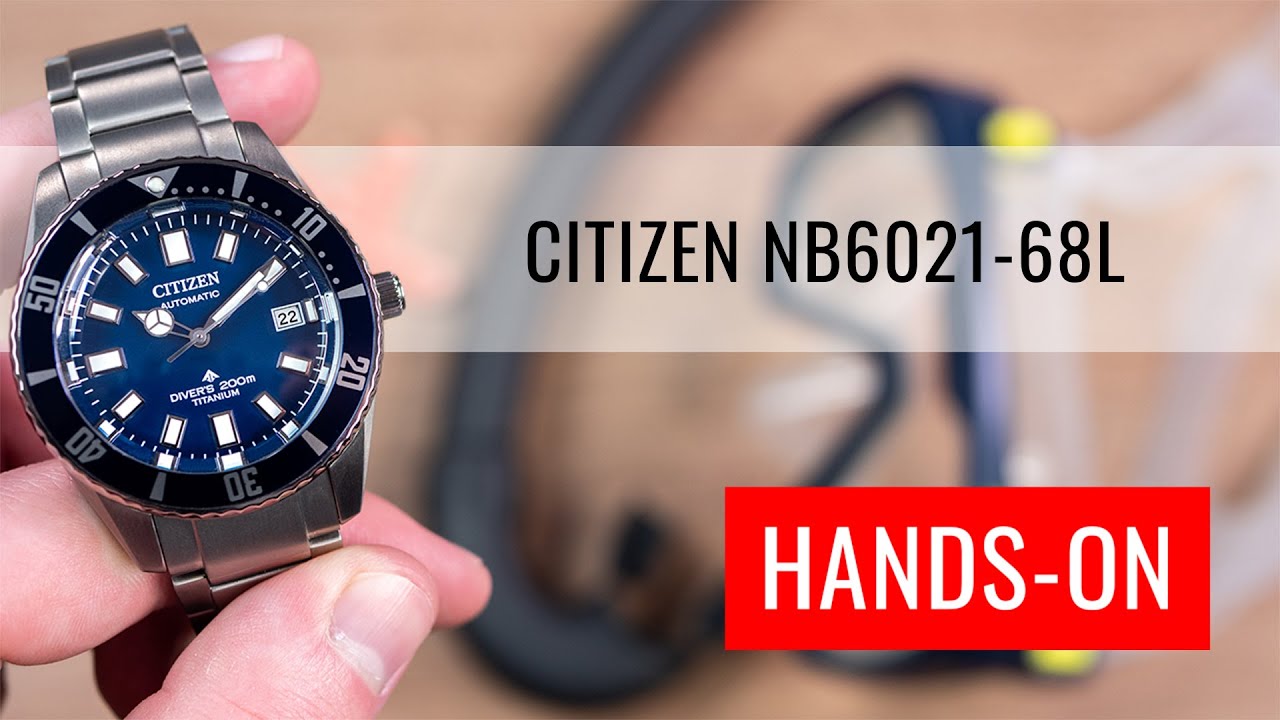 HANDS-ON: Citizen Promaster Dive Automatic Fujitsubo NB6021-68L - YouTube