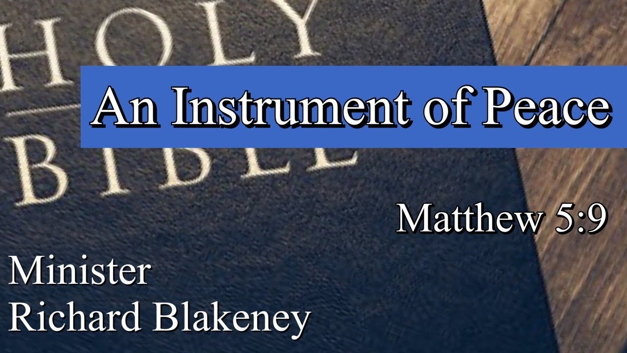 - An Instrument of Peace - YouTube