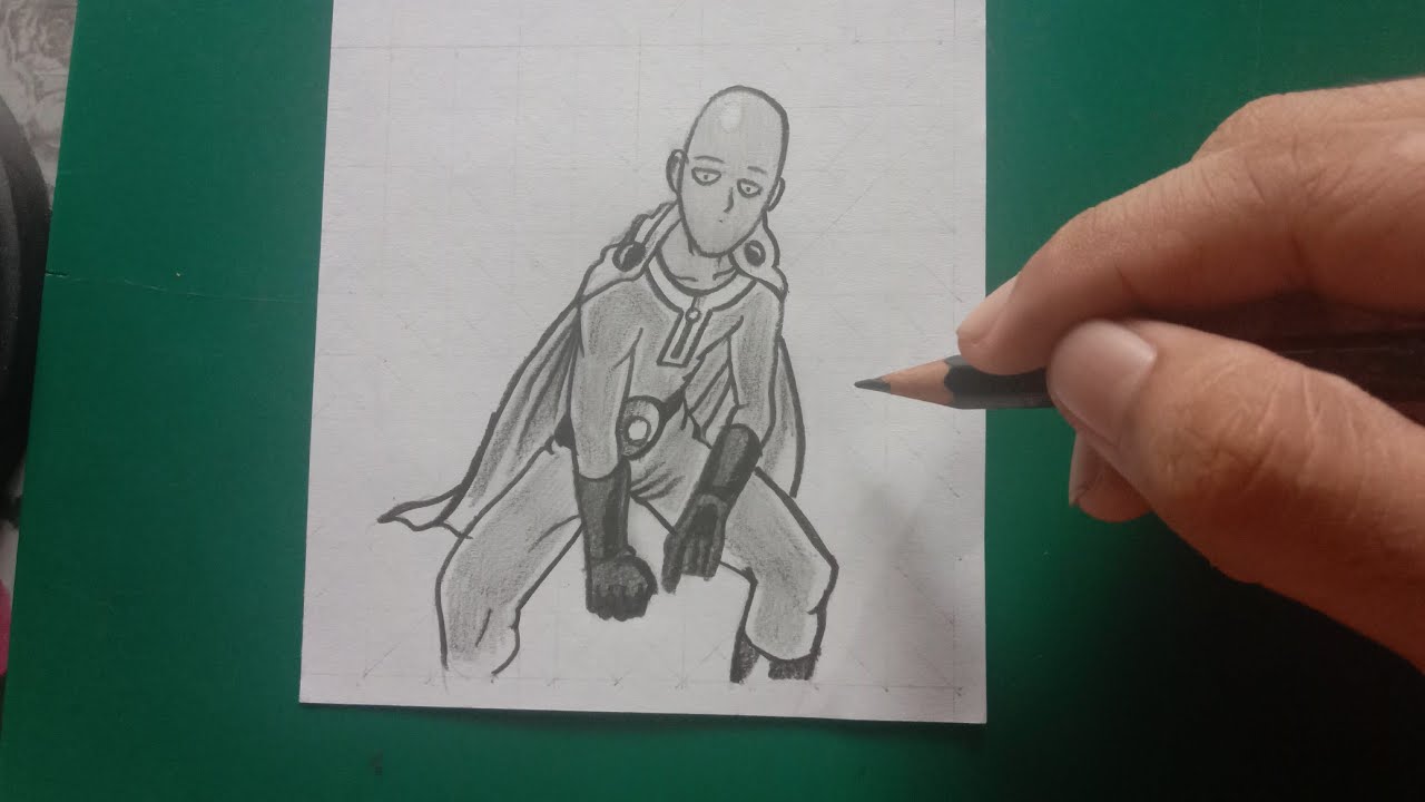 How to draw Saitama | Drawing Saitama | One Punch Man | Anime drawing ...